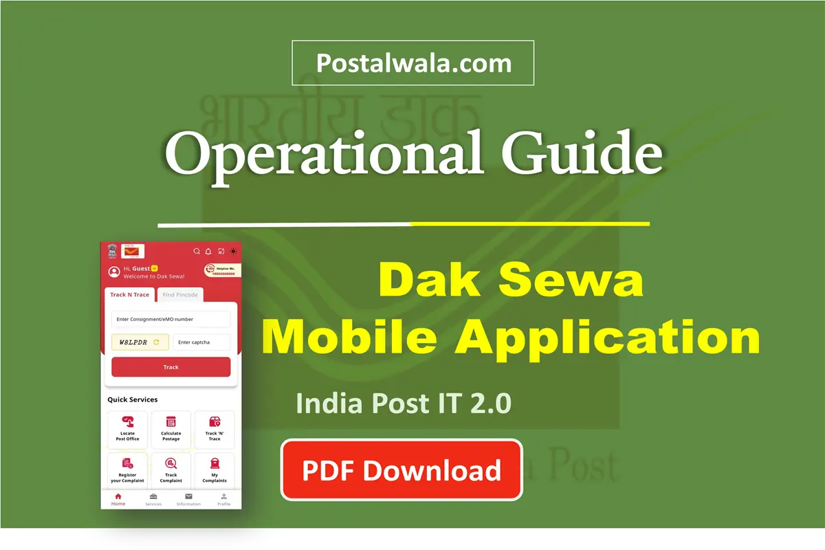 Operational Guide for Dak Sewa Mobile Application with PDF - Postalwala